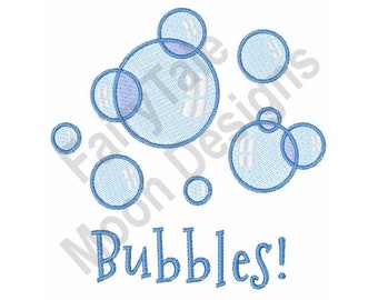 Bubbles Machine Embroidery Design - Etsy