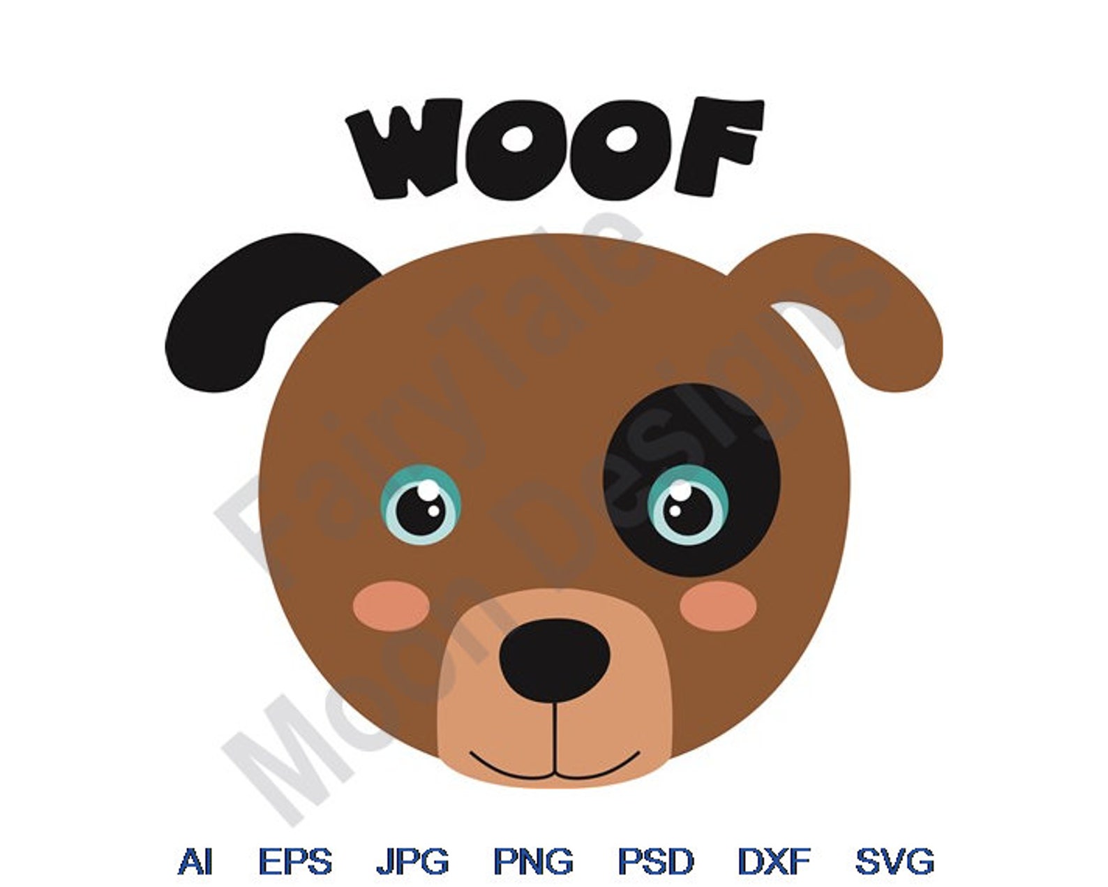 Woof Svg Dxf Eps Png Jpg Vector Art Clipart Cut File - Etsy.de
