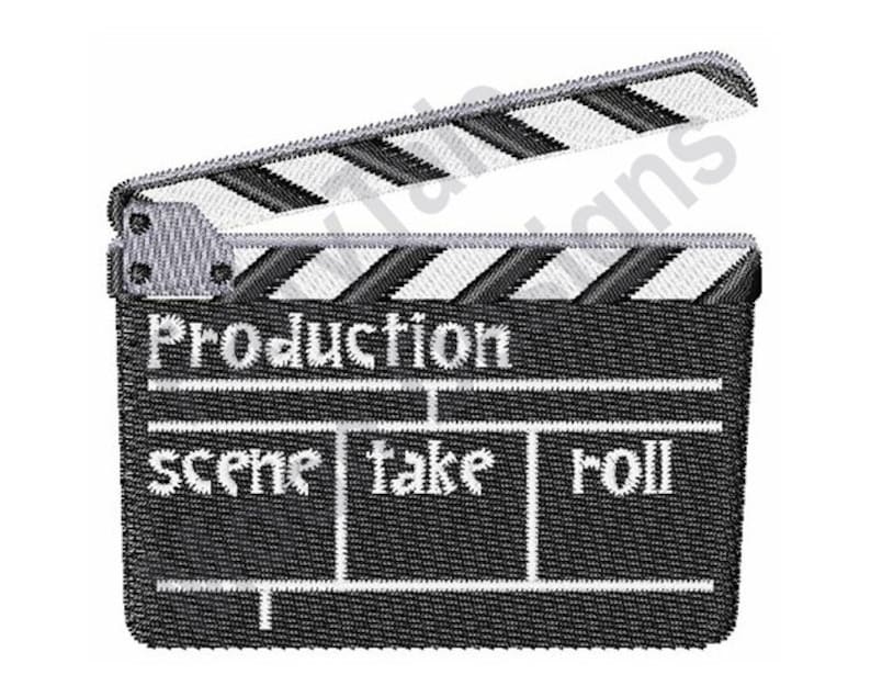 Film Clapper Machine Embroidery Design Clapperboard | Etsy