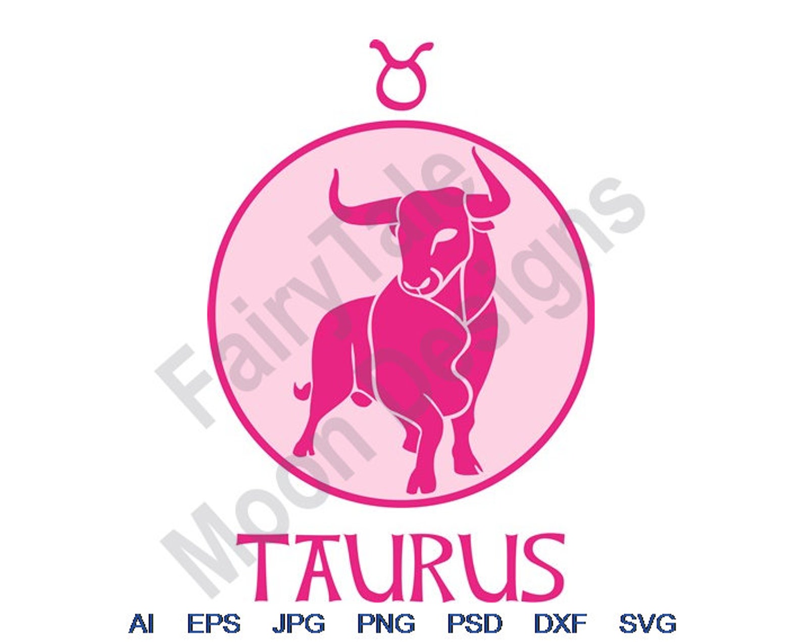 Taurus Zodiac Sign Svg Dxf Eps Png Jpg Vector Art - Etsy