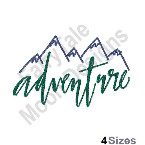 Mountain Outline Machine Embroidery Design - Etsy