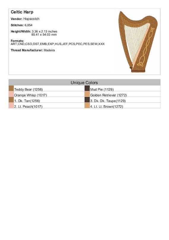 Celtic Harp Designs