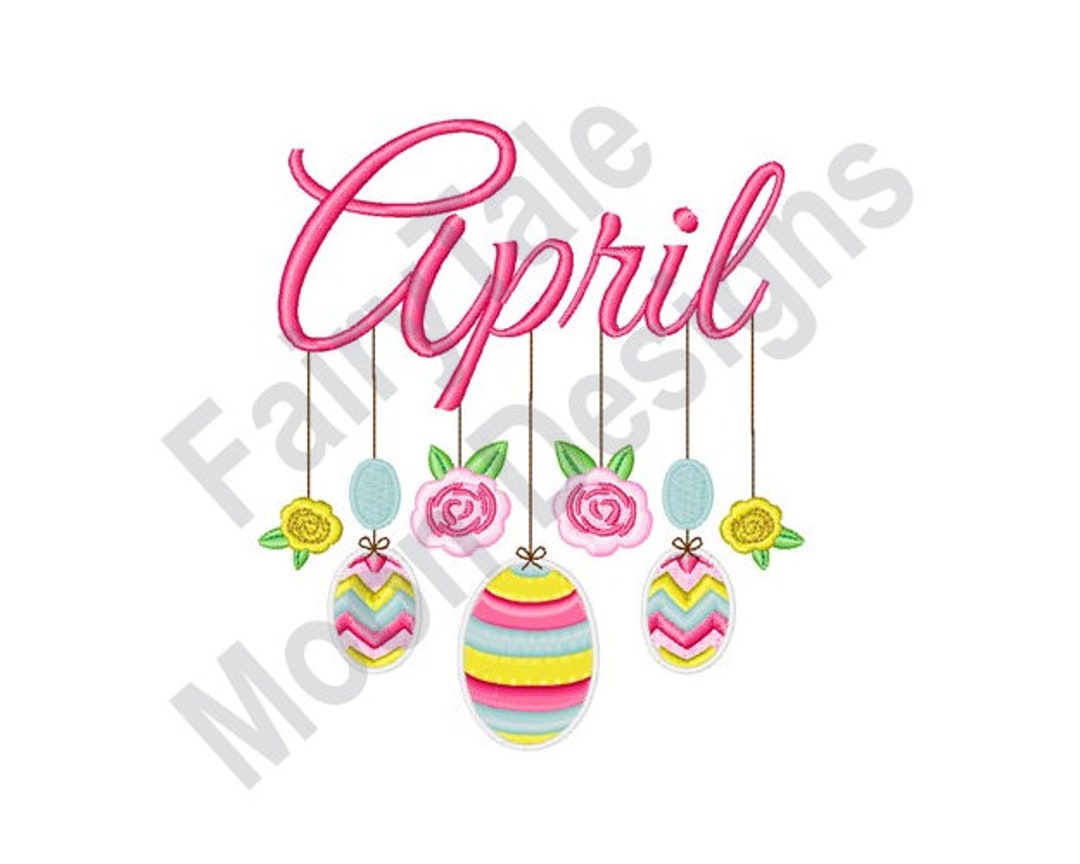 April Mobile Machine Embroidery Design, Hanging Mobile Ornaments ...