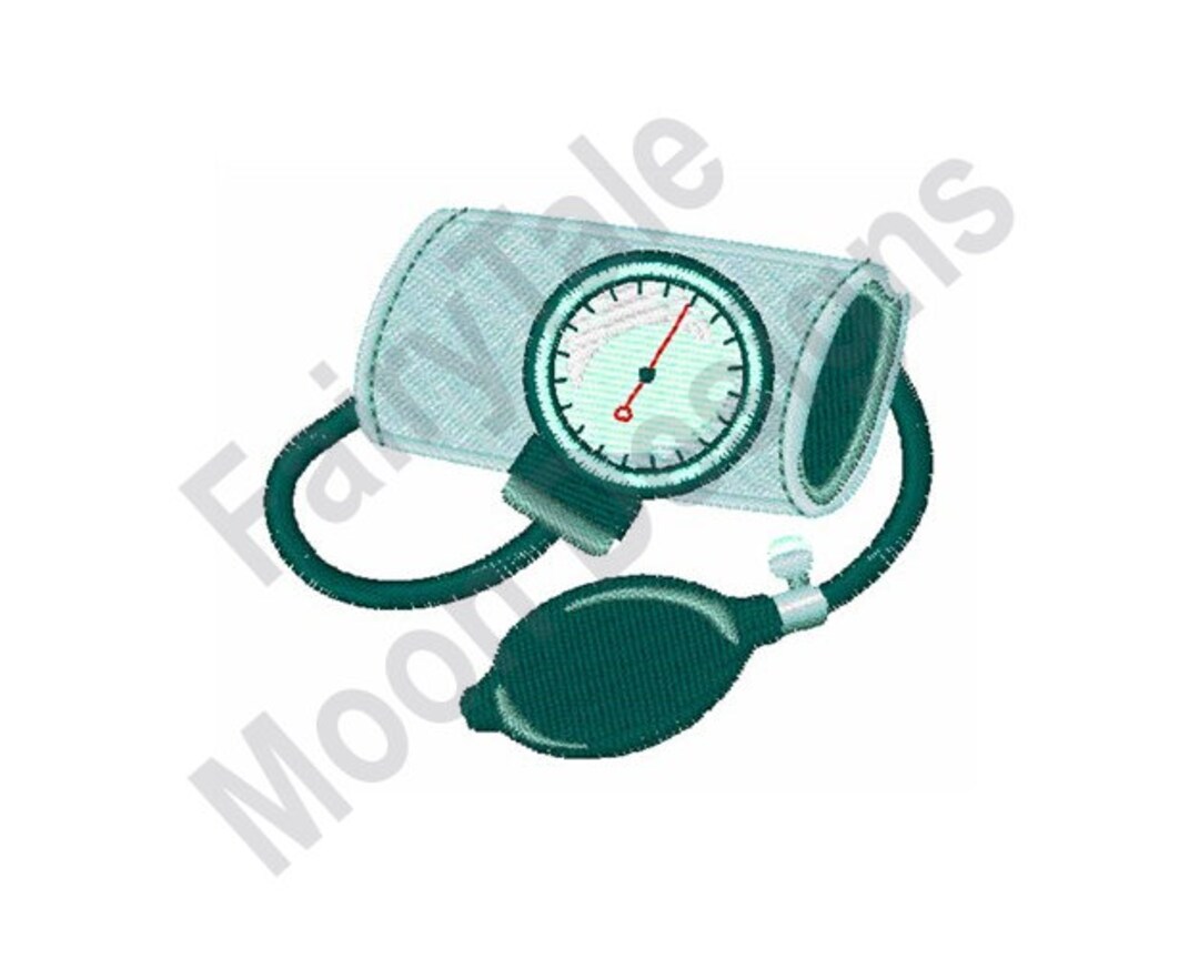 Blood Pressure Cuff - Machine Embroidery Design, Blood Pressure Gauge ...