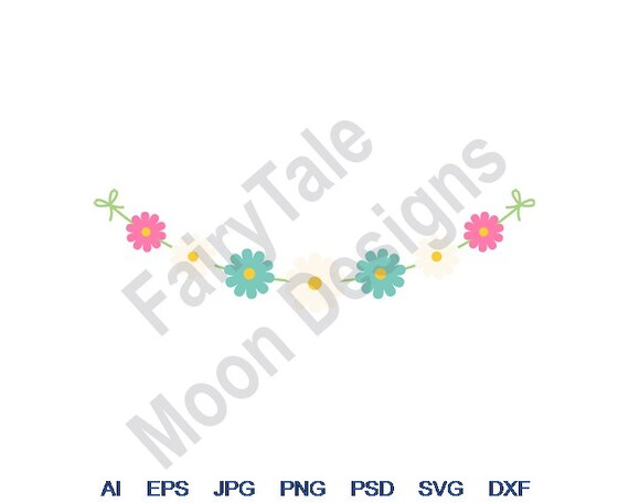 Daisy Chain Svg Dxf Eps Png Jpg Vector Art Clipart - Etsy