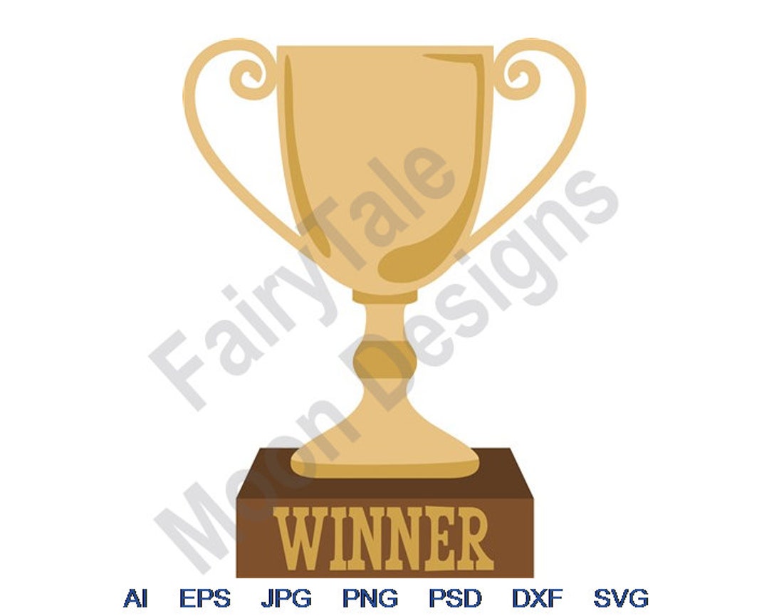 Winner - Svg, Dxf, Eps, Png, Jpg, Vector Art, Clipart, Cut File, First ...