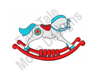 Rocking Horse Machine Embroidery Design - Etsy
