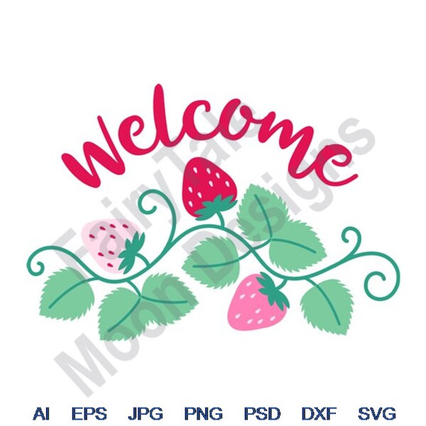 Strawberry Vine Border Png - Etsy