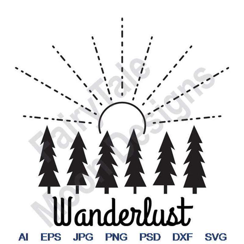 Tree Line Svg - Etsy