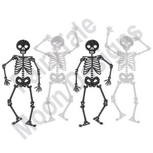 Halloween Skeletons - Machine Embroidery Design, Skeleton Shadows ...