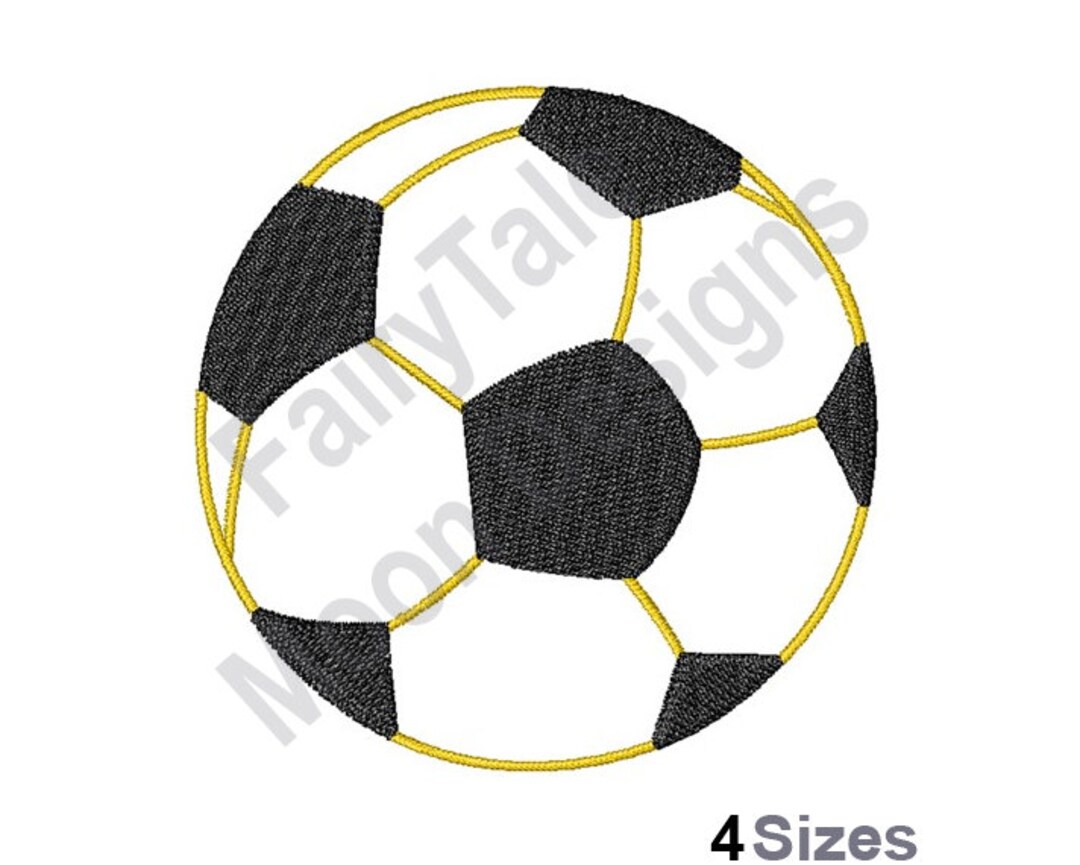 Soccer Ball - Machine Embroidery Design, Soccer Ball Outline Embroidery ...
