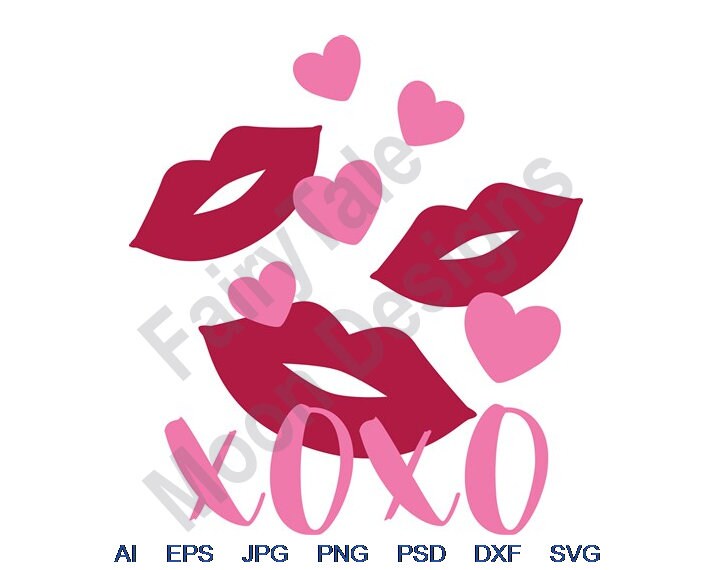 XOXO Svg Dxf Eps Png Jpg Vector Art Clipart Cut File - Etsy España