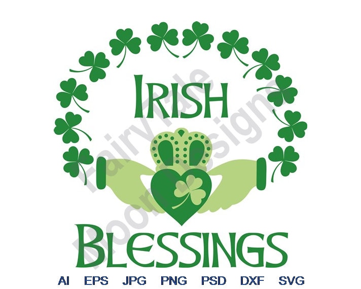 Irish Blessings Svg Dxf Eps Png Jpg Vector Art | Etsy