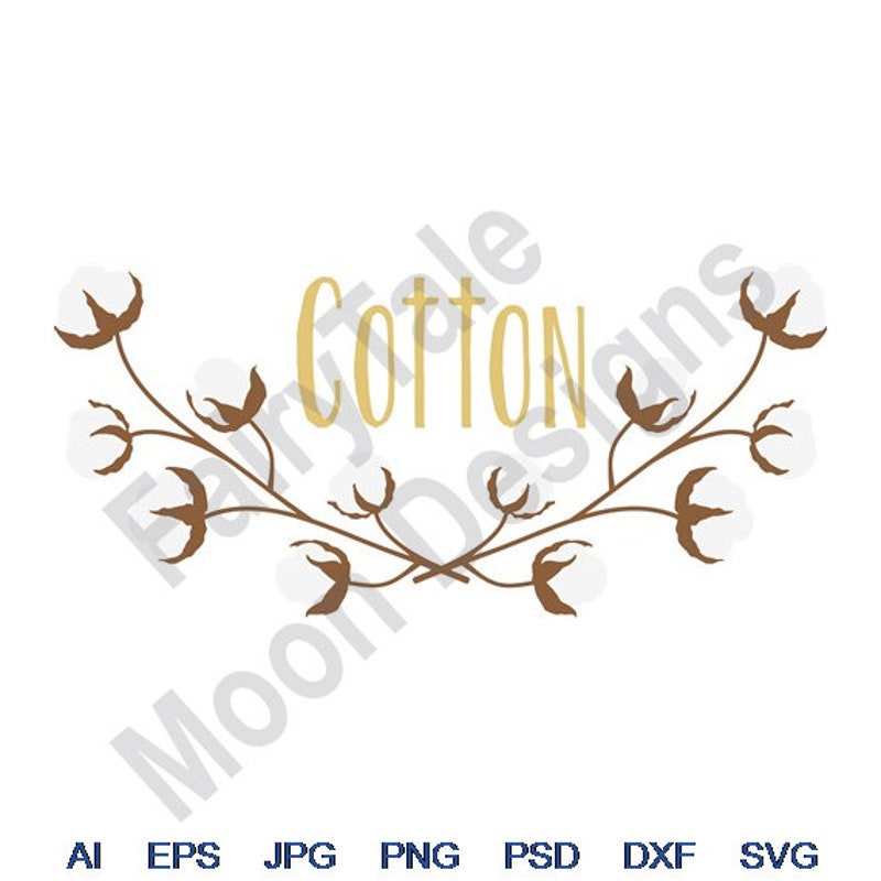 Cotton Svg - Etsy