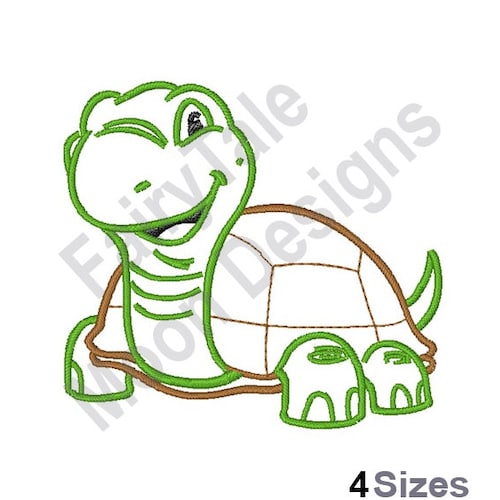 Turtle Embroidery Design Machine Embroidery Pattern 6 - Etsy