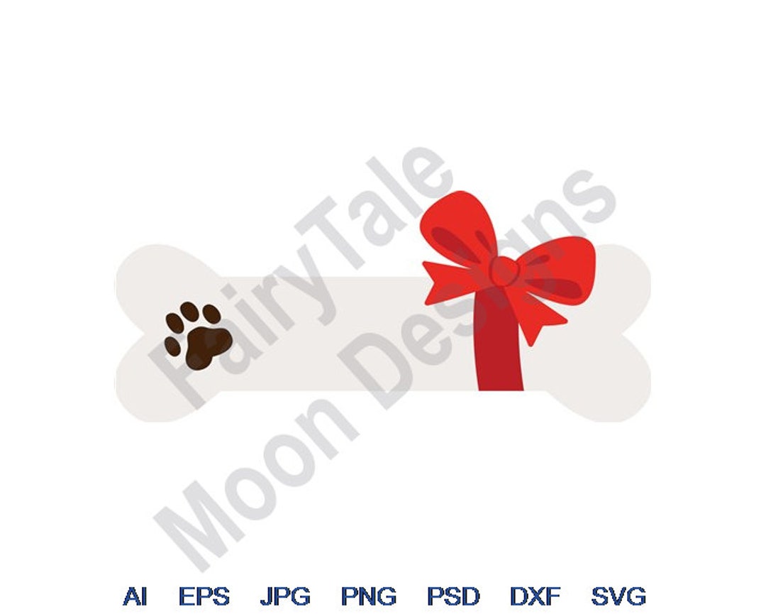 Dog Bone Gift - Svg, Dxf, Eps, Png, Jpg, Vector Art, Clipart, Cut File ...