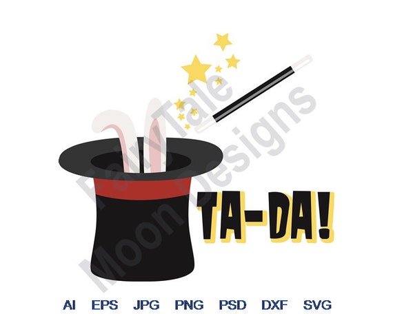 Ta Da Svg Dxf Eps Png Jpg Vector Art Clipart Cut | Etsy
