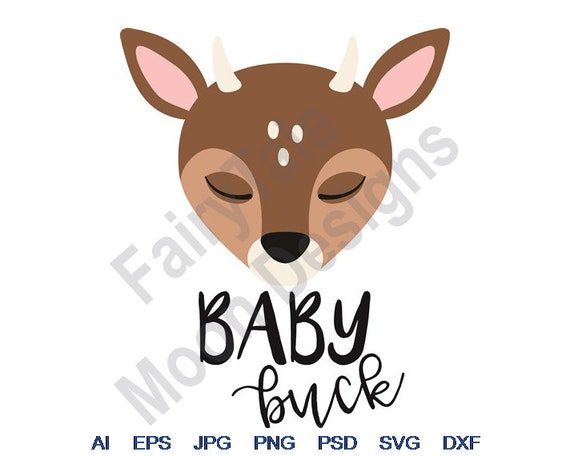 Baby Buck Svg Dxf Eps Png Jpg Vector Art Clipart Cut - Etsy