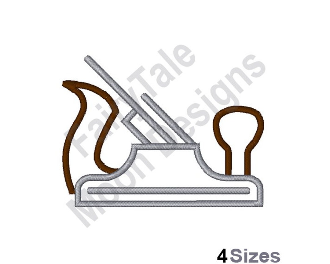 Carpenter's Plane - Machine Embroidery Design, Hand Plane Outline ...