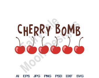 Cherry Bomb Clipart - Etsy