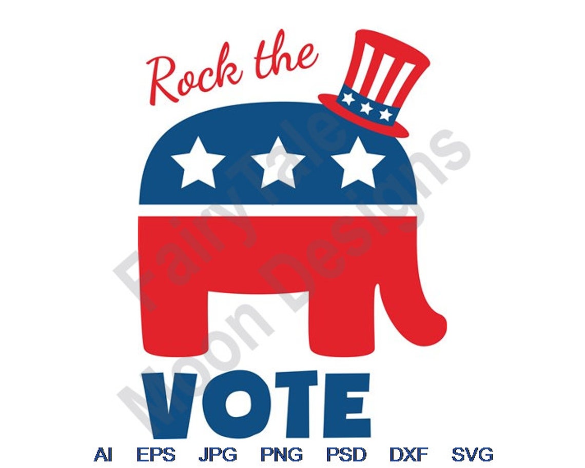 Rock the Vote Svg Dxf Eps Png Jpg Vector Art Clipart - Etsy