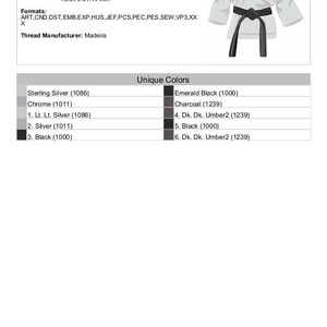 Karategi Uniform - Machine Embroidery Design, Karate Uniform Embroidery ...
