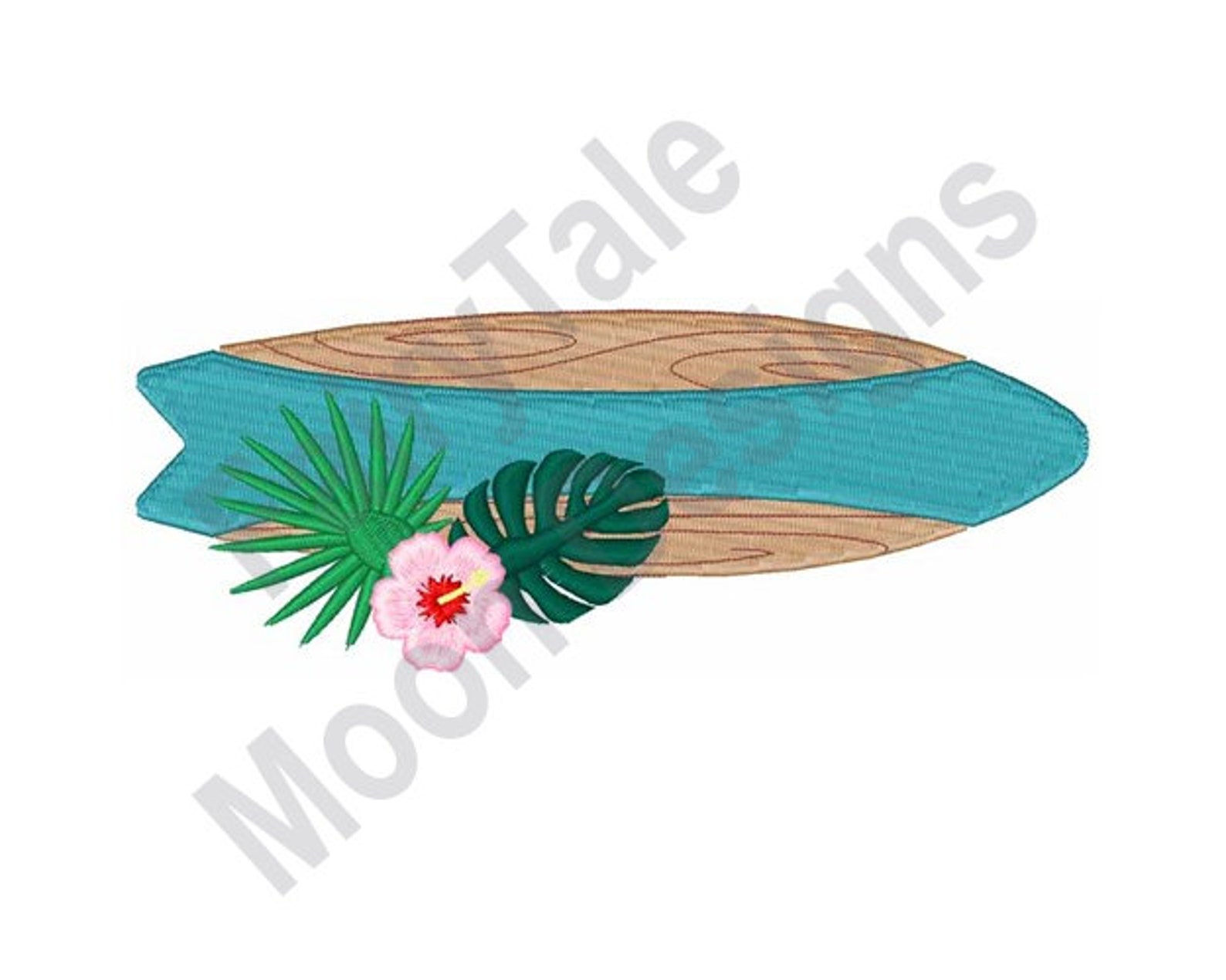 Beach Surf Board - Machine Embroidery Design, Vintage Surfboard ...