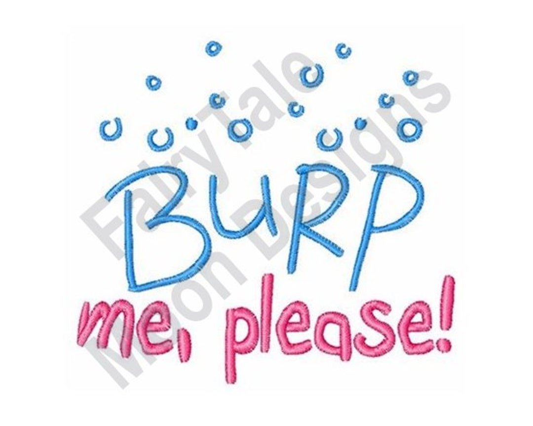 Burp Me, Please - Machine Embroidery Design, Baby Burping Embroidery ...