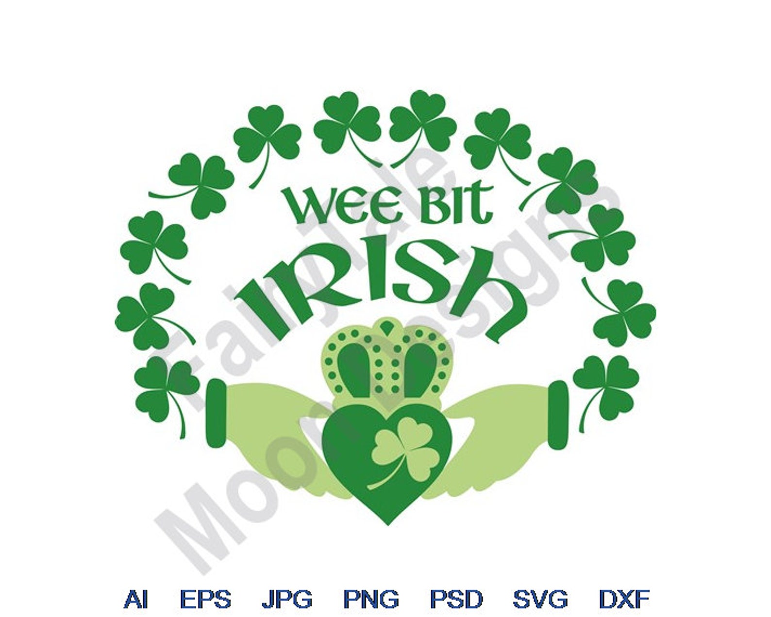 Wee Bit Irish Svg Dxf Eps Png Jpg Vector Art Clipart - Etsy Israel