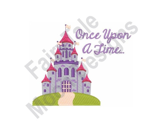 Once Upon A Time Machine Embroidery Design Royal Castle - Etsy