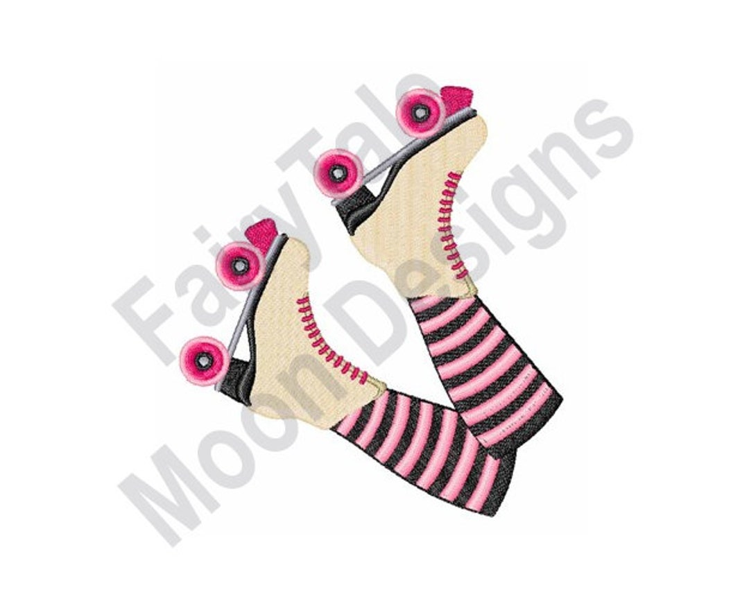 Roller Skates - Machine Embroidery Design, Girl Roller Skates ...