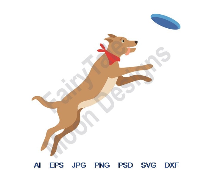 Dog Frisbee Clip Art