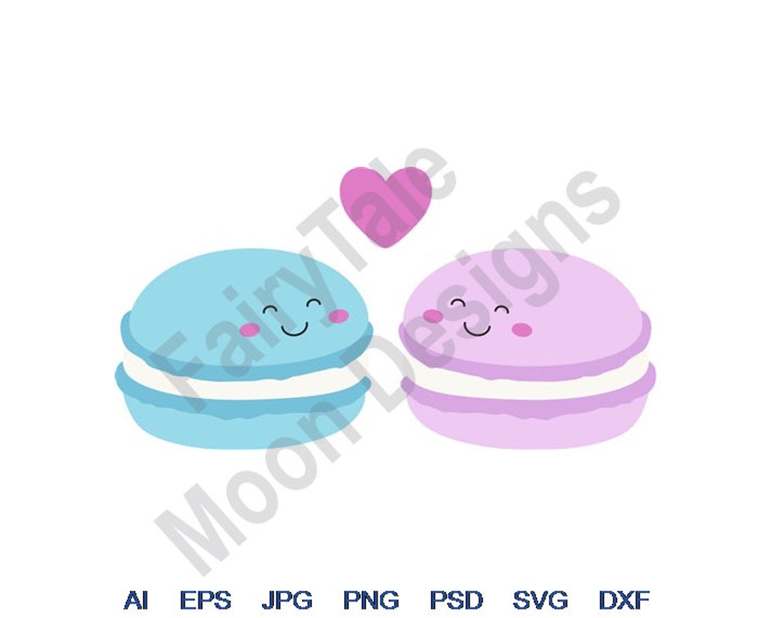Macaroon Love Svg, Dxf, Eps, Png, Jpg, Arte vectorial, Imágenes ...