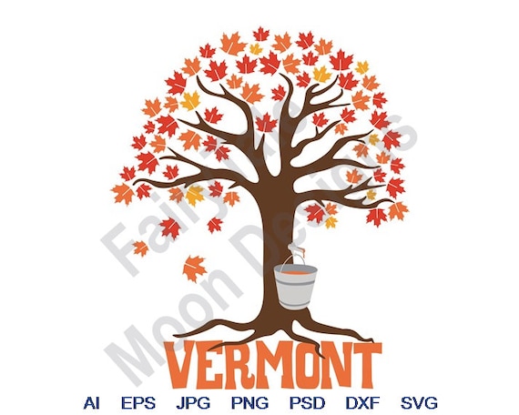 Vermont Maple Svg Dxf Eps Png Jpg Vector Art Clipart - Etsy