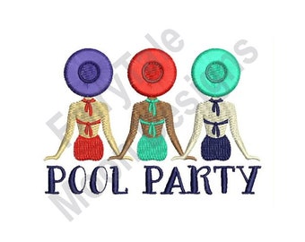 Beach Babes Embroidery Design - Etsy