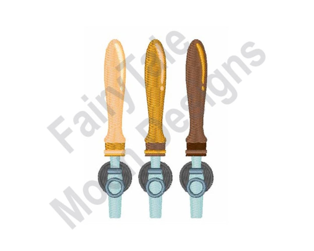 Beer Taps - Machine Embroidery Design, Beer Faucet Embroidery Pattern ...