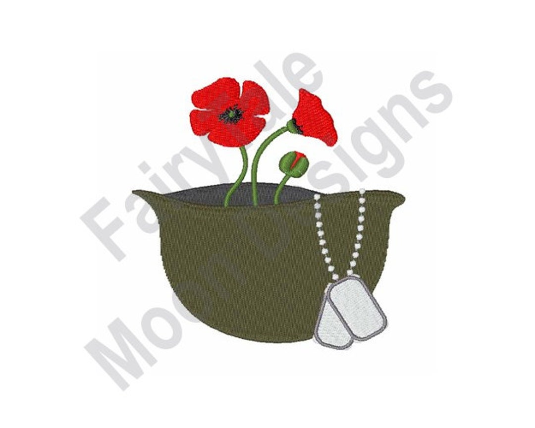 Veteran Memorial - Machine Embroidery Design, Military Soldier Helmet ...