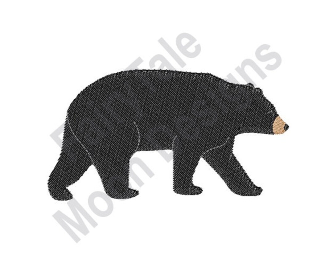 Black Bear - Machine Embroidery Design, American Black Bear Embroidery ...