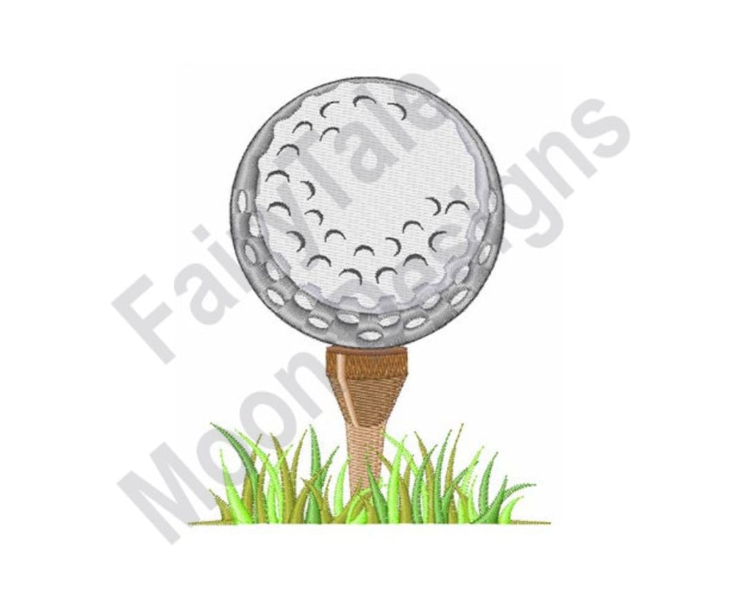 Golf Ball - Machine Embroidery Design, Golf Tee Embroidery Pattern ...