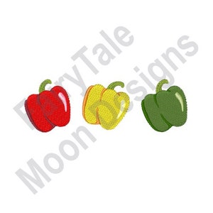 Bell Peppers - Machine Embroidery Design, Bell Peppers Embroidery ...