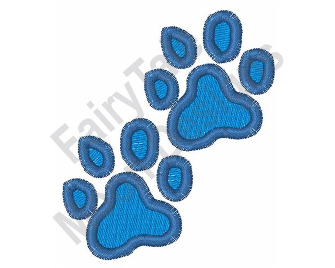 Dog Paw Prints Machine Embroidery Design, Pawprints Embroidery Pattern ...