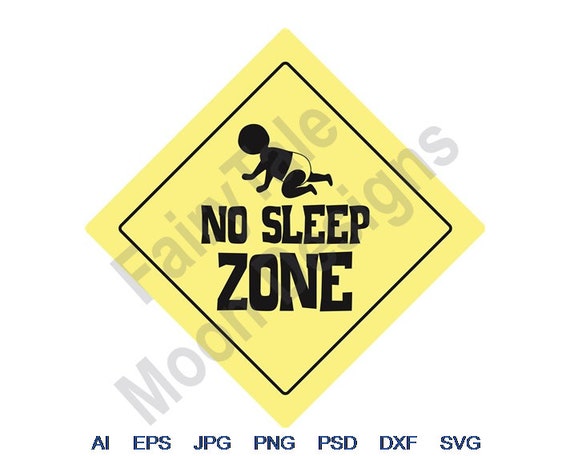No Sleep Zone Svg Dxf Eps Png Jpg Vector Art Clipart | Etsy