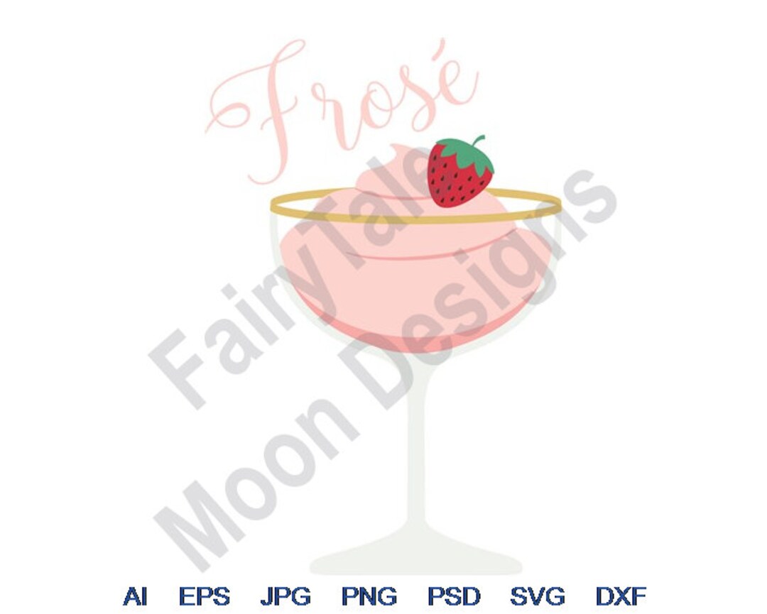 Frose Drink - Svg, Dxf, Eps, Png, Jpg, Vector Art, Clipart, Cut File ...