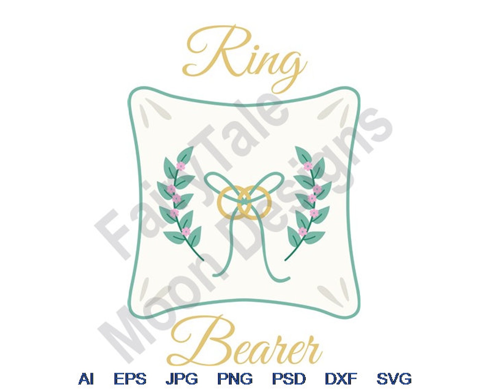 Ring Bearer Svg Dxf Eps Png Jpg Vector Art Clipart - Etsy