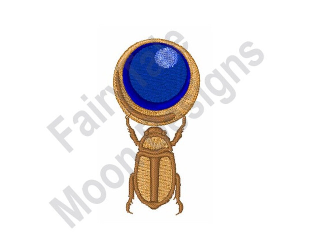 Scarab Beetle - Machine Embroidery Design, Scarab Embroidery Pattern ...