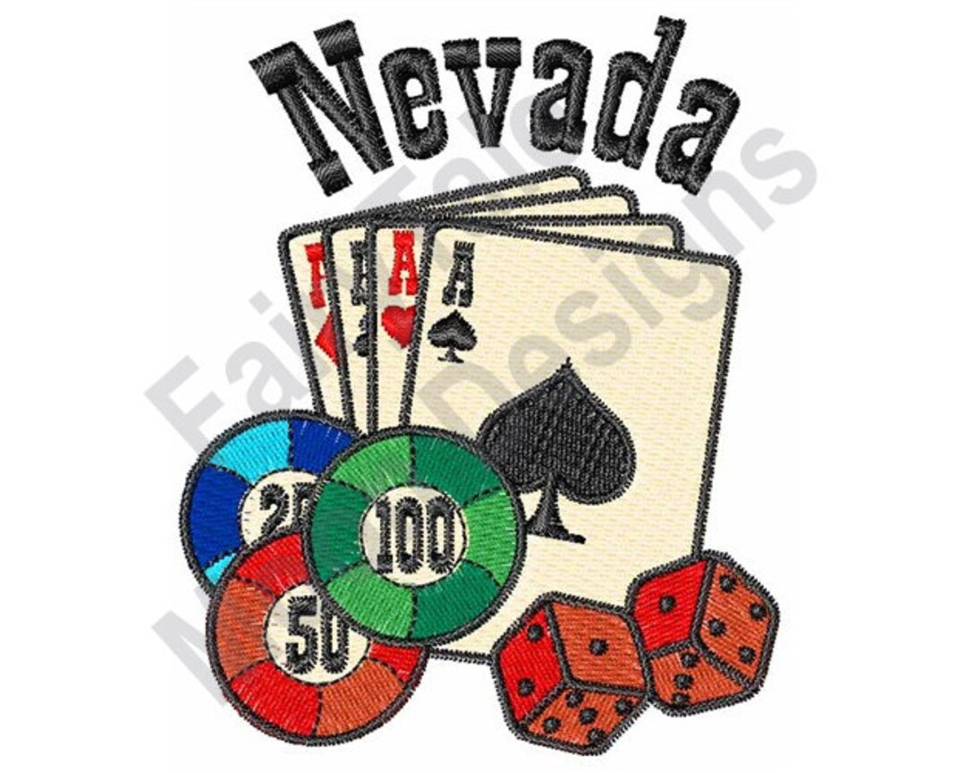 Nevada Gambling - Machine Embroidery Design, Four Aces, Playing Cards ...
