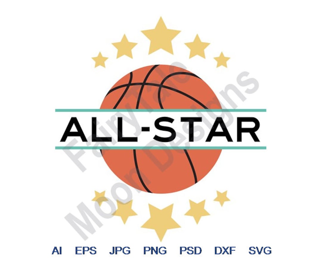 All-star - Svg, Dxf, Eps, Png, Jpg, Vector Art, Clipart, Cut File ...