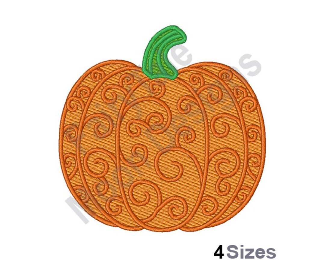FSL Fall Pumpkin - Machine Embroidery Design, Freestanding Lace Pumpkin ...