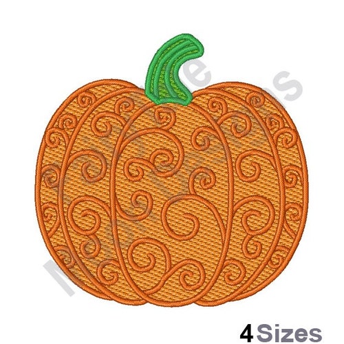 FSL Fall Pumpkin Machine Embroidery Design Freestanding - Etsy