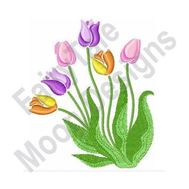 Tulip Embroidery - Etsy